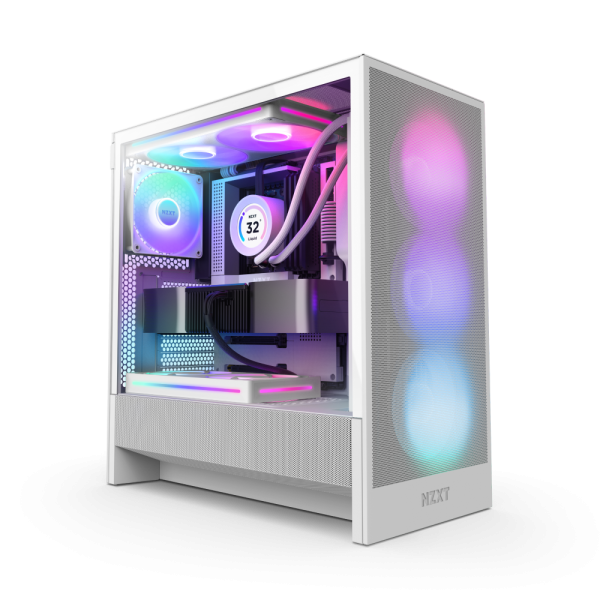 NZXT H5 Flow RGB White | Mtech